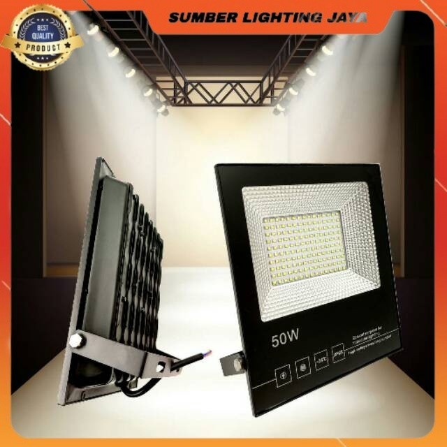 Jual COD & READY STOK LAMPU SOROT LED SMD 50W IP66 PUTIH / LAMPU TEMBAK LAMPU TAMAN FLOOD LIGHT ...