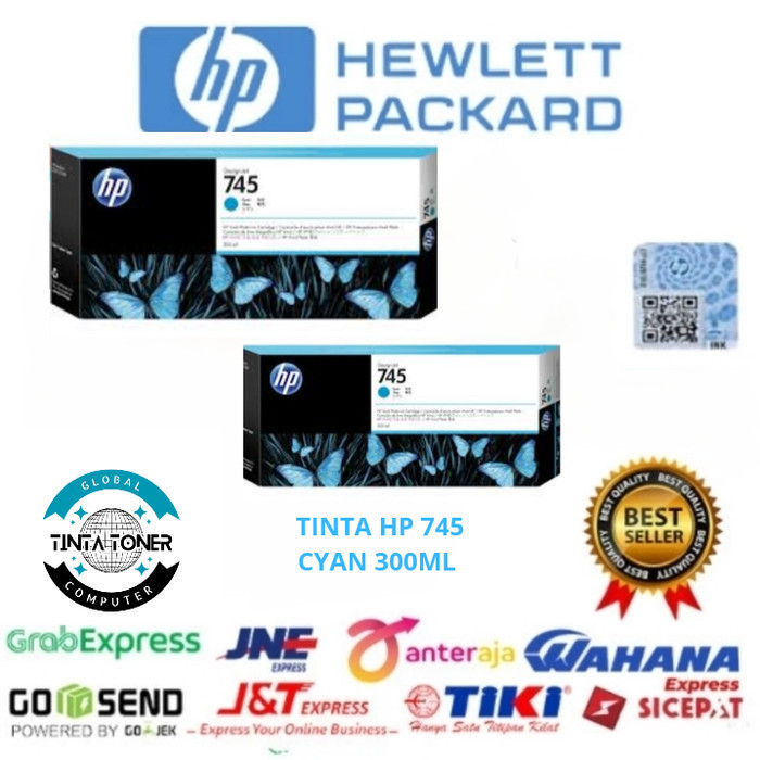 Jual TINTA PLOTER HP 745 COLOR ORIGINAL ( C Y M ) 300ML | Shopee Indonesia