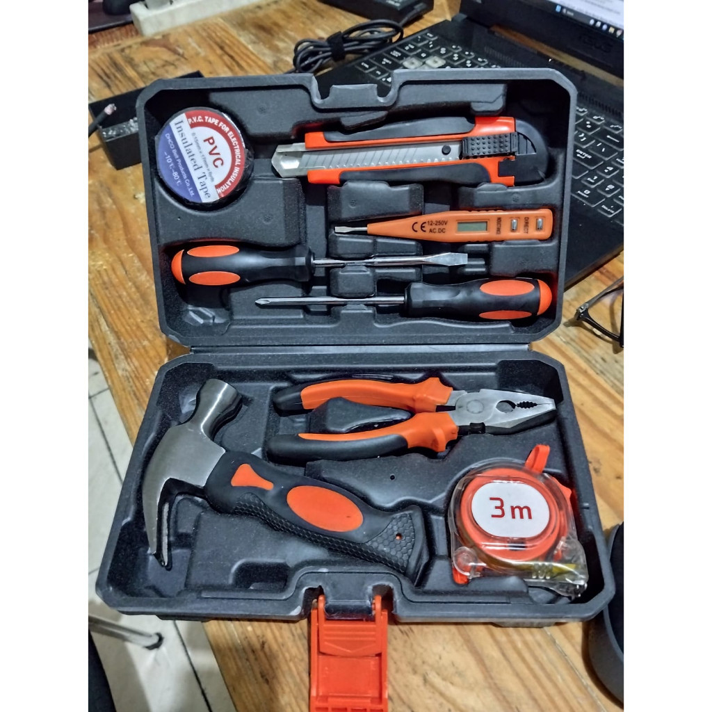 Jual REAL PICT!! Toolset Toolbox Toolkit Kotak Perkakas 8in1 Alat ...