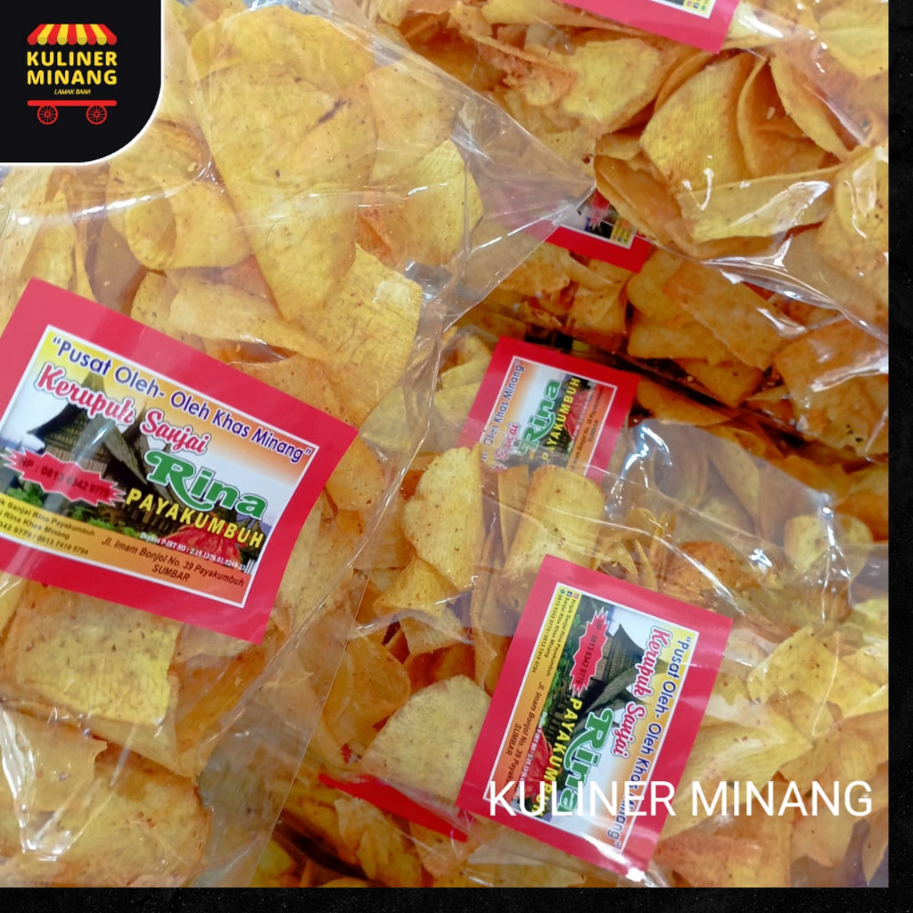 Jual Kuliner Minang Kripik Talas Extra Bon Cabe 250g Rina Oleh Oleh ...