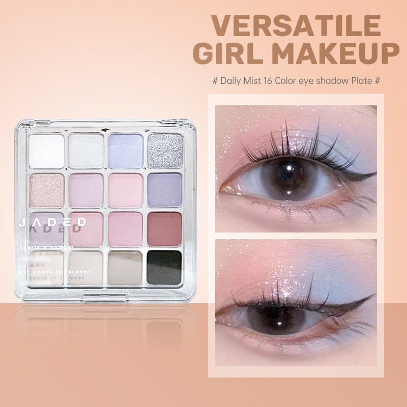 Jual [COD]JADED Palet Perona Mata 16-Color Eyeshadow Palette Matte ...