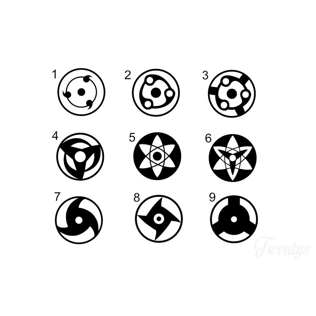 Jual STIKER SHARINGAN CUTTING STICKER VINYL DECAL | Shopee Indonesia