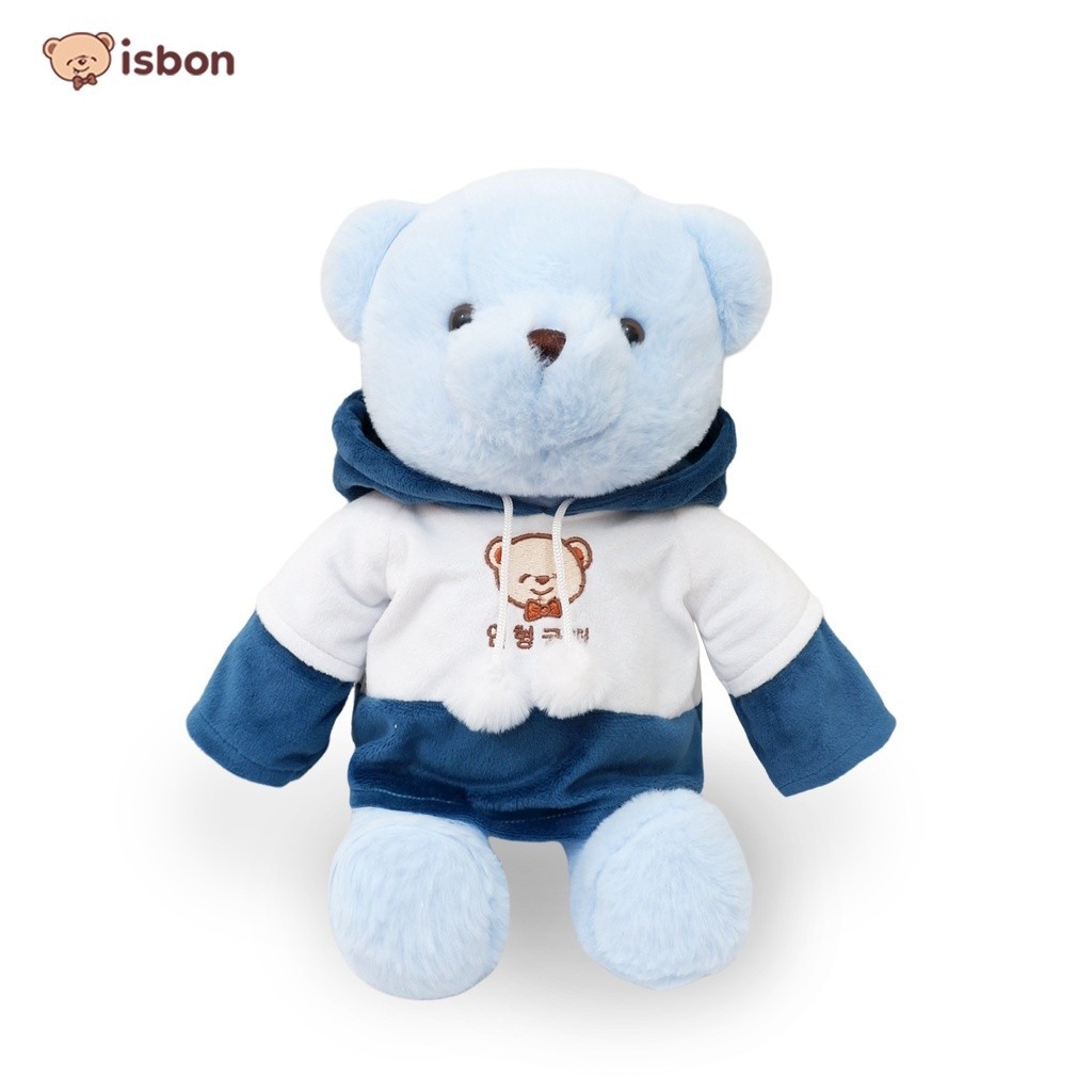 Jual Boneka Beruang Bear Mungil Li Bon With Hoodie Biru Bahan Premium ...