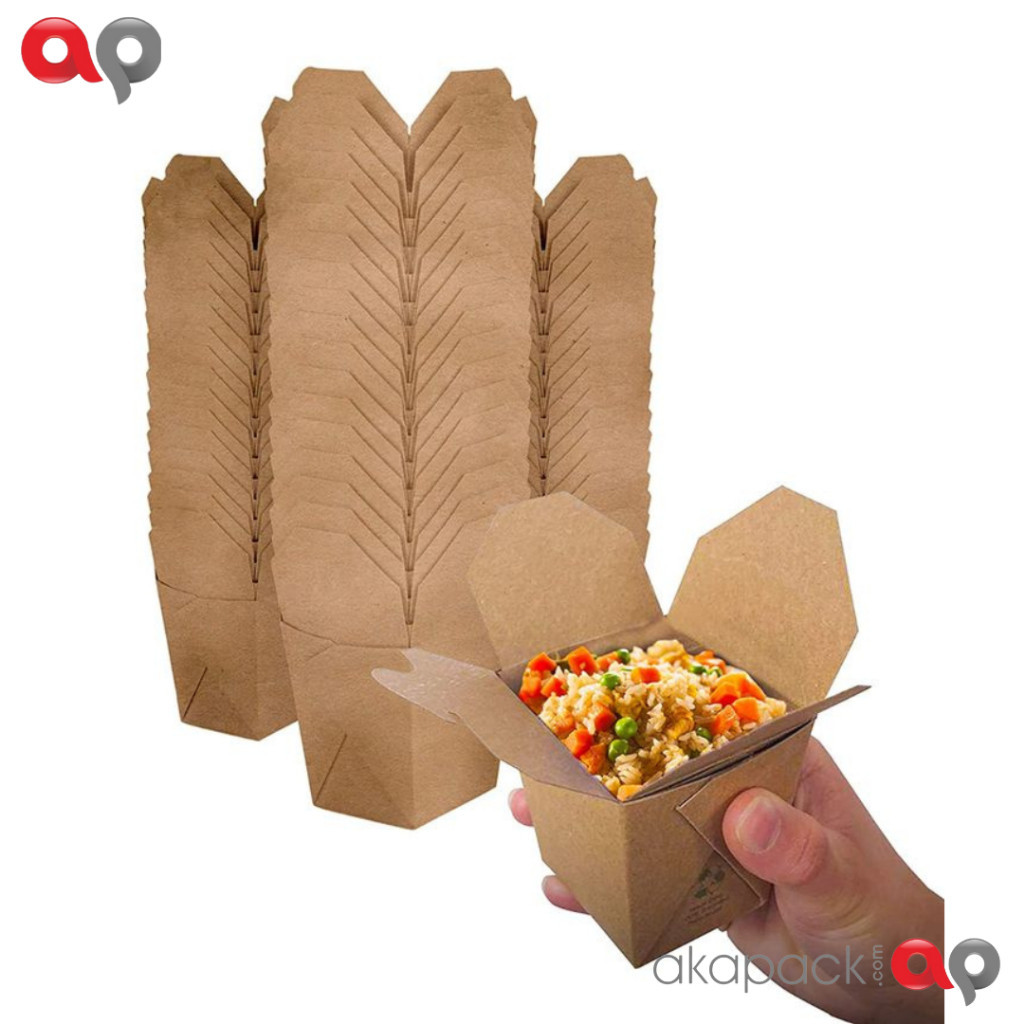 Jual Brown Paper Noodle Box 26 Oz / Box Makakan 750 ml | Shopee Indonesia