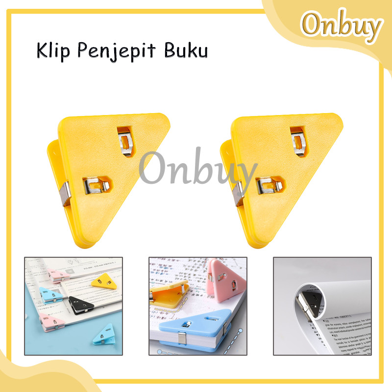 Jual Klip Sudut Kertas Segitiga / Klip Sudut Kertas Segitiga Warna ...