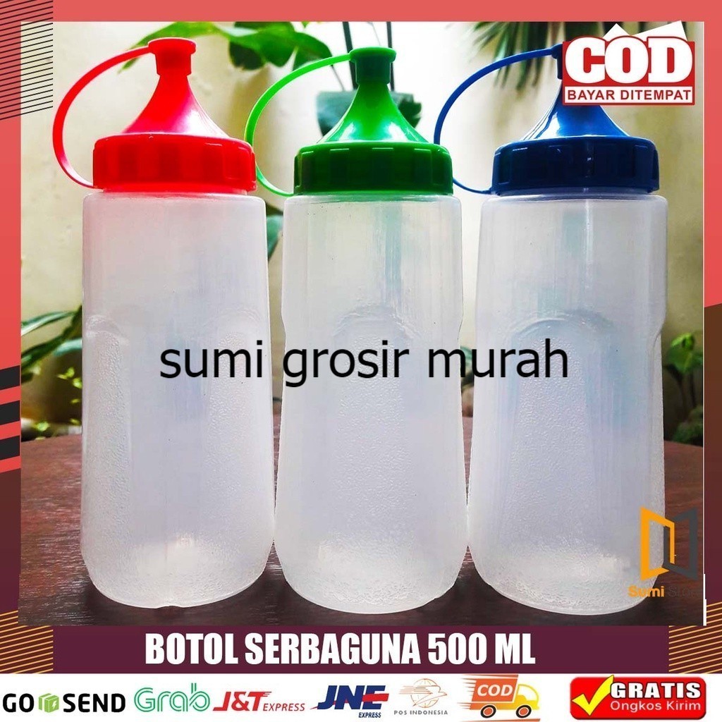 Jual Botol kecap / botol saos / 300ml ,500ml 800ml / botol kecap dan ...