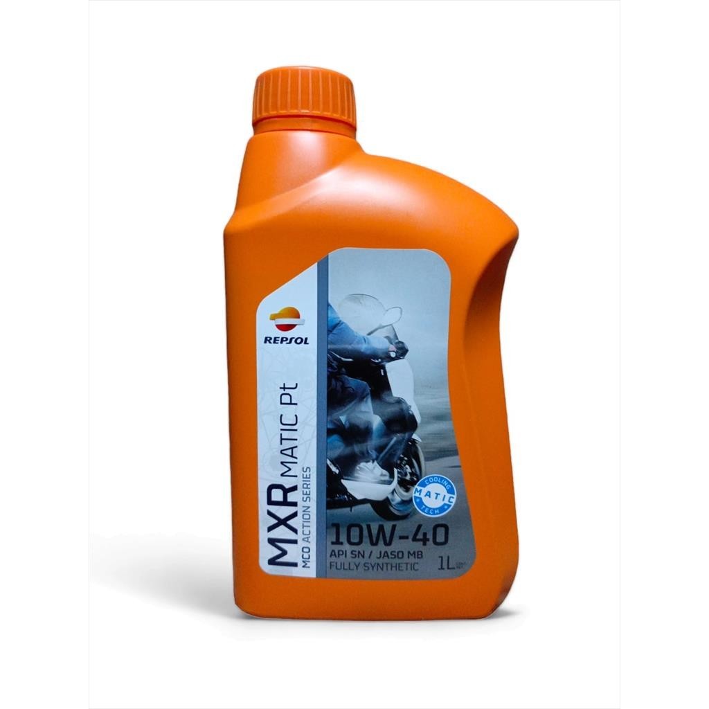 Jual Oli Mesin Motor Repsol MXR Matic Platinum 10W-40 SN MB 1 Liter ...