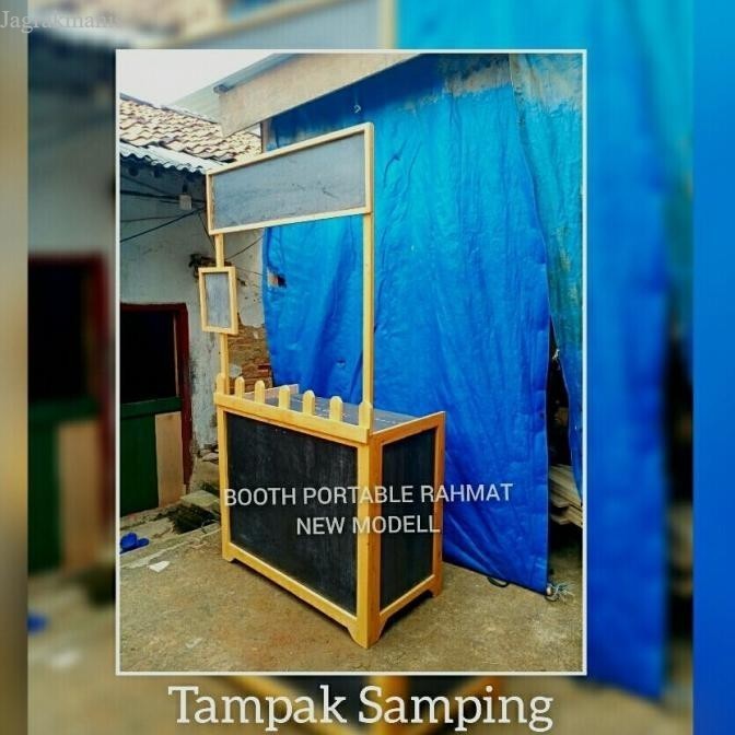 Jual booth portable kayu lipat / stand portable kayu / tempat jualan ...