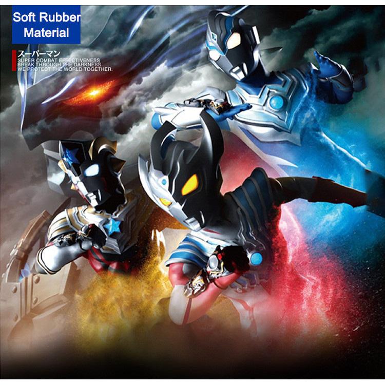 Jual Mainan Ultraman 30cm Large Size Soft Rubber Ultraman Zetto Belial Zero Action Figures Model ...