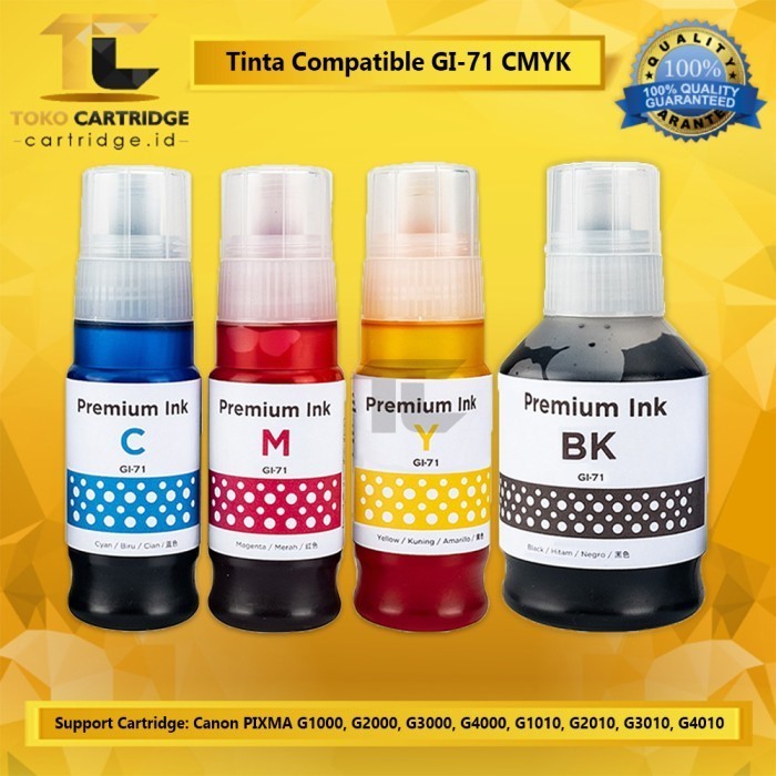 Jual Tinta Canon GI-71 GI71 CMYK Refill Canon G1020 G2020 G3020 G1020 ...