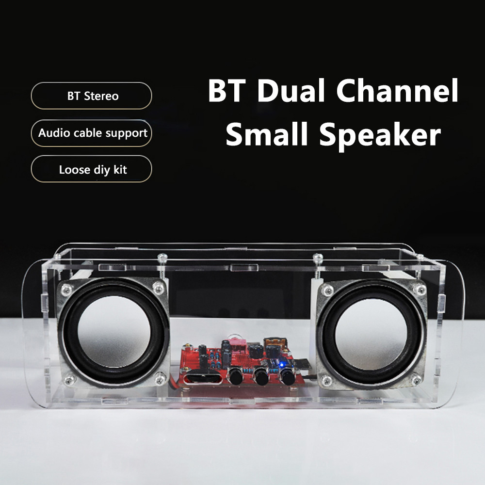 Jual DIY Bluetooth Speaker Kit Loose Part Dual-channel Stereo Desktop ...