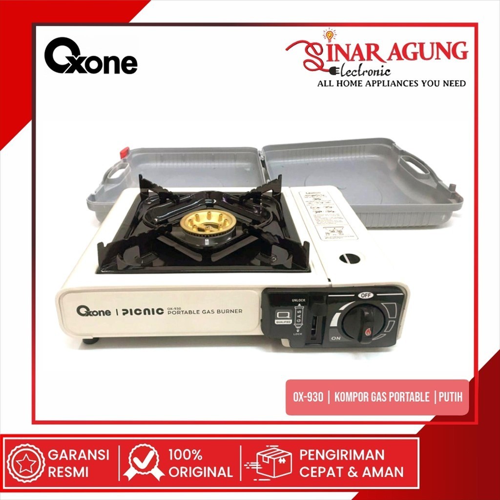 Jual OXONE OX-930 / OX930 KOMPOR GAS PORTABLE PUTIH - GARANSI RESMI | Shopee Indonesia