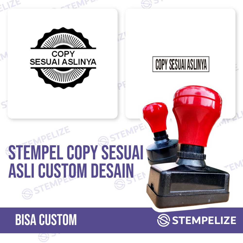 Jual Stempel Copy Sesuai Asli Custom Desain | Shopee Indonesia