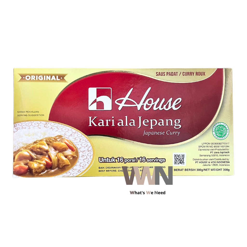 Jual House Japanese Curry Roux / Bumbu Kari Ala Jepang Halal 300 gr ...