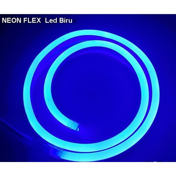 Jual PROMO Lampu Led neon flexible Rope light Custom Warna biru 1 METER ...