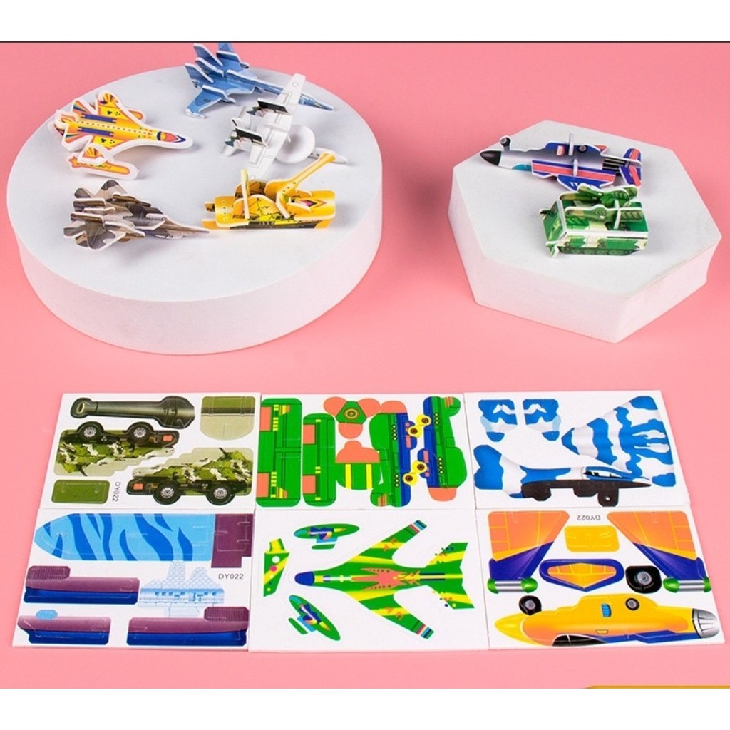 Jual Mainan edukasi meningkatkan kreativitas puzzle 3D DIY Mini motif ...