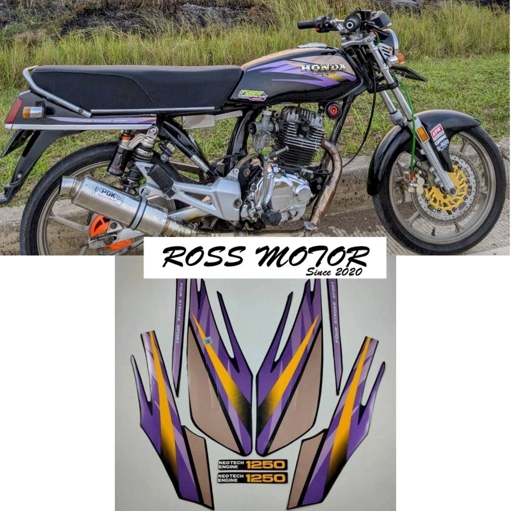 Jual Striping Stiker Polet list motor honda gl max glmax 1997 1998 neo ...