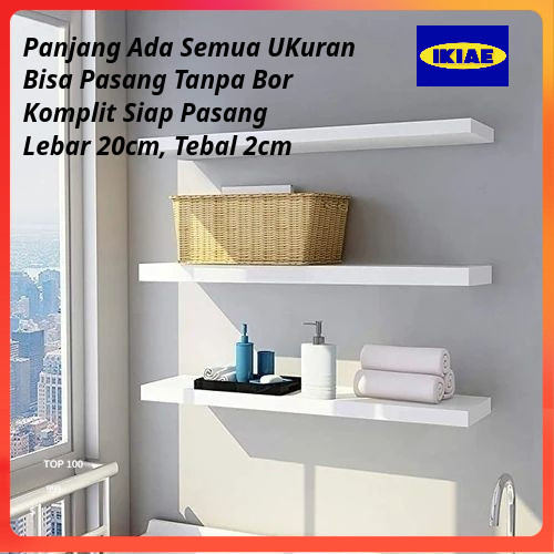 Jual SIZE 150cm - 30cm x 20cm x2cm Rak papan ambalan gantung kayu ...