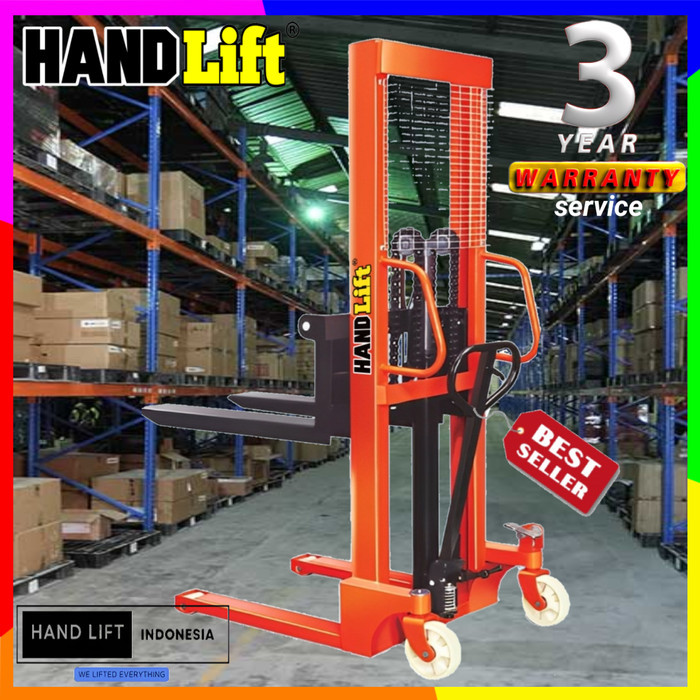 Jual hand stacker 2ton/1.6meter / hand lift / hand pallet / forklift manual | Shopee Indonesia