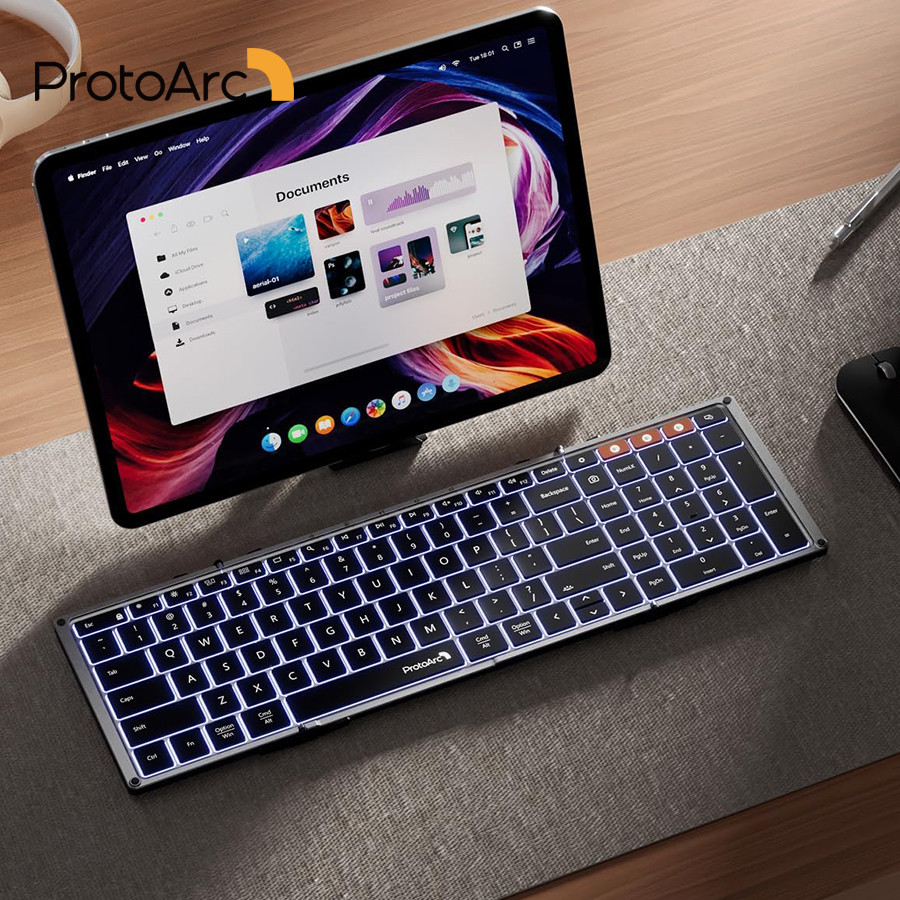 Jual ProtoArc XK01 Plus Folding Wireless Keyboard Portable Bluetooth ...