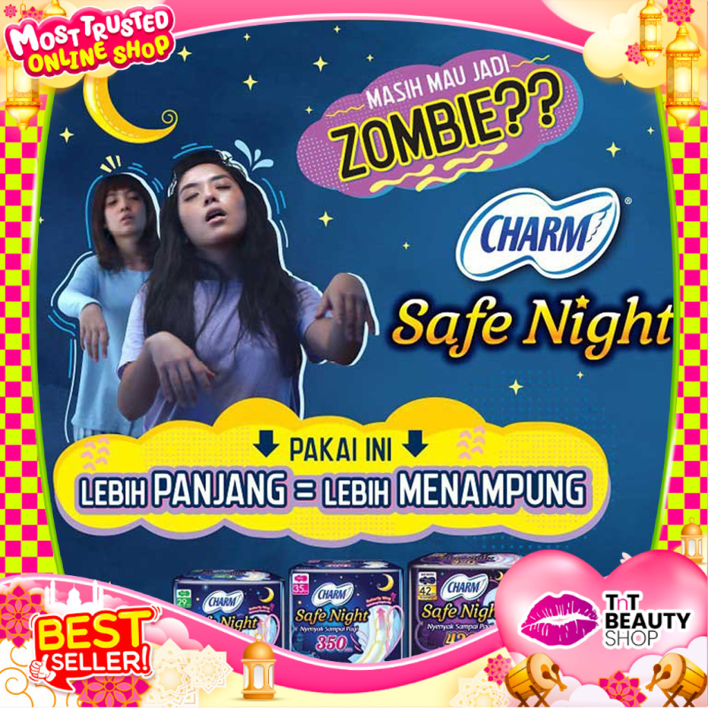 Jual Charm Safe Night 29 cm & 35 cm | Charm Cooling Fresh Night Wing ...