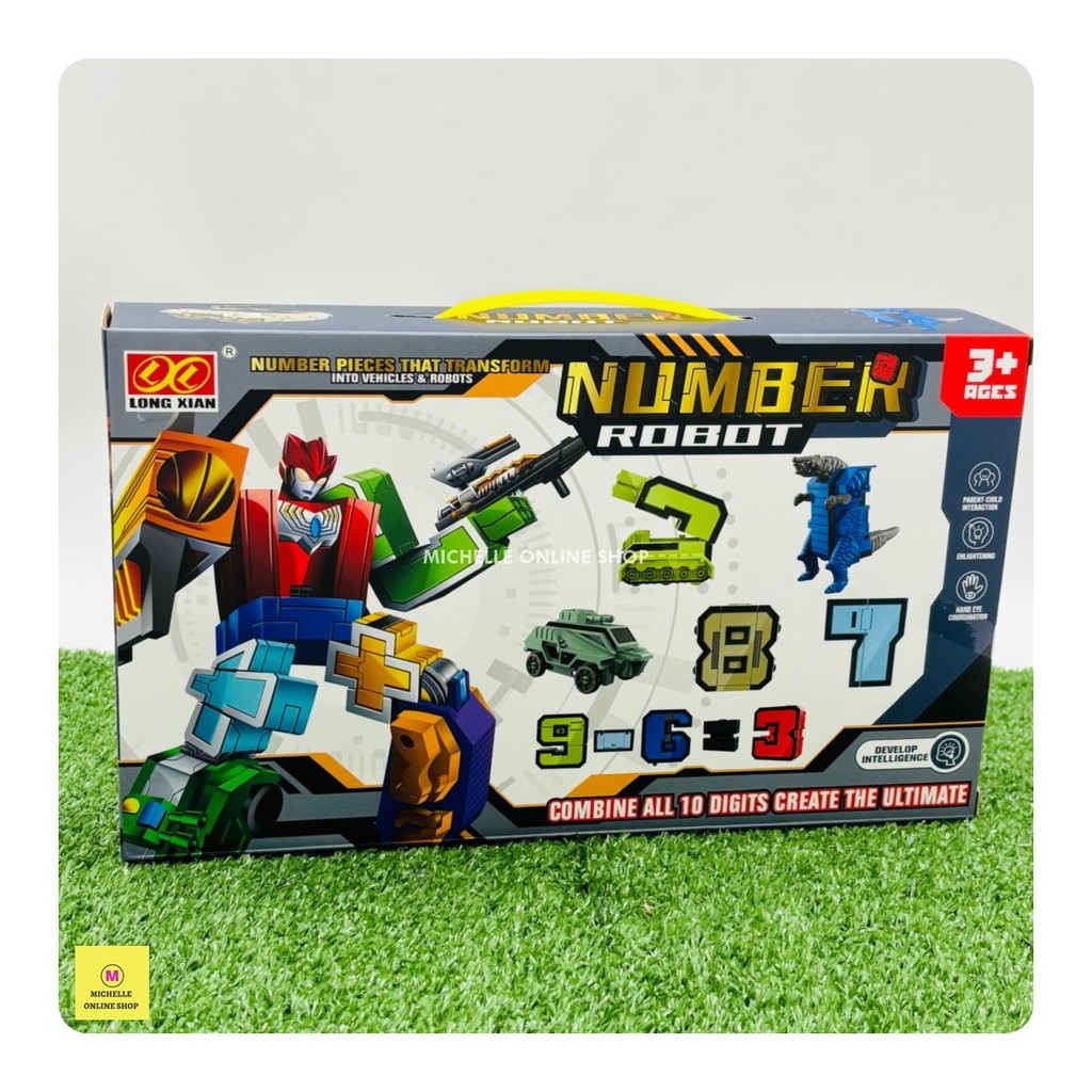 Jual MICHELLE ONLINE SHOP MAINAN ROBOT ANGKA 67890 / ROBOT TRANSFORMER ...