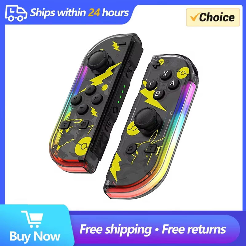 Jual BT 5.2 RGB JoyCon Gamepad for Nintendo Switch/Lite/Oled Wireless Gamepads Joystick with ...