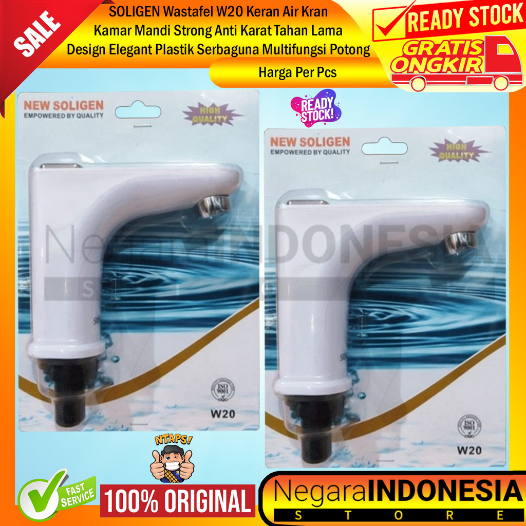 Jual SOLIGEN Wastafel W20 Keran Air Kran Kamar Mandi Strong Anti Karat ...