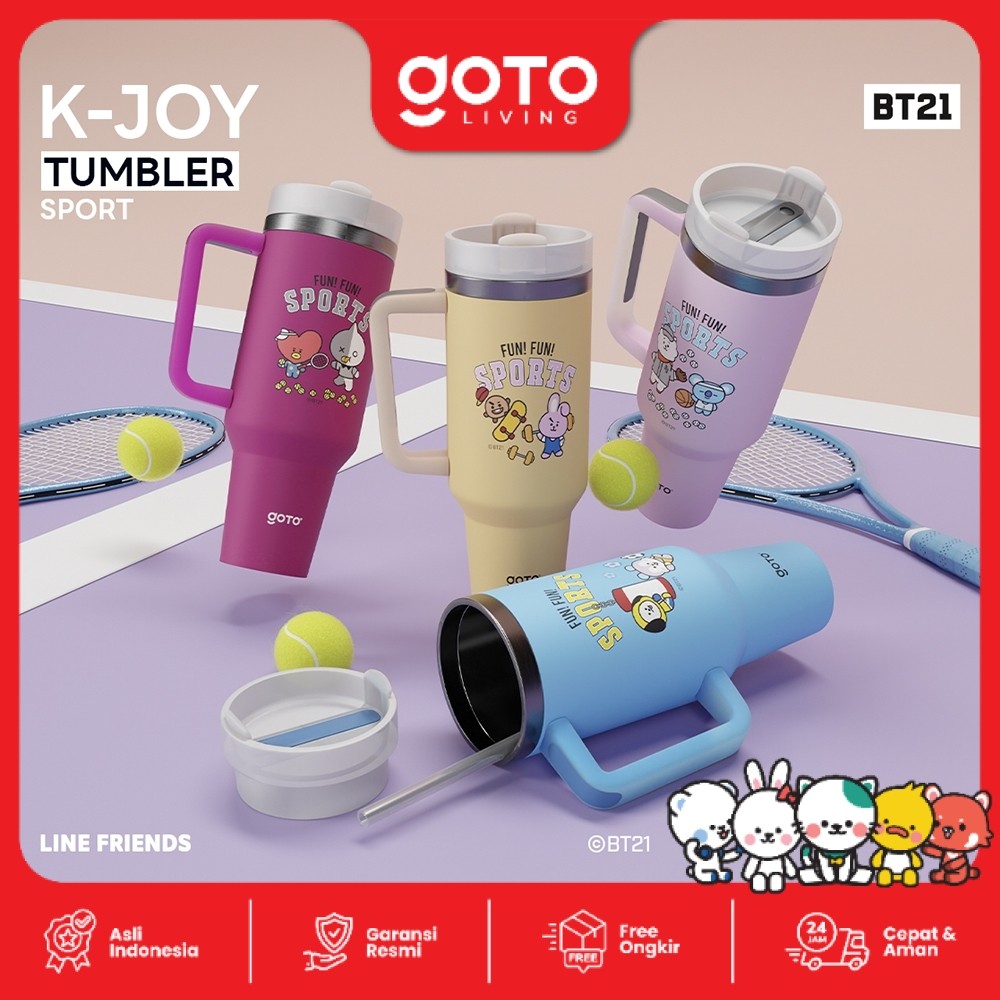 Jual Goto K-Joy Sport X BT21 Tumbler Tahan Dingin Panas Botol Minum 1 ...