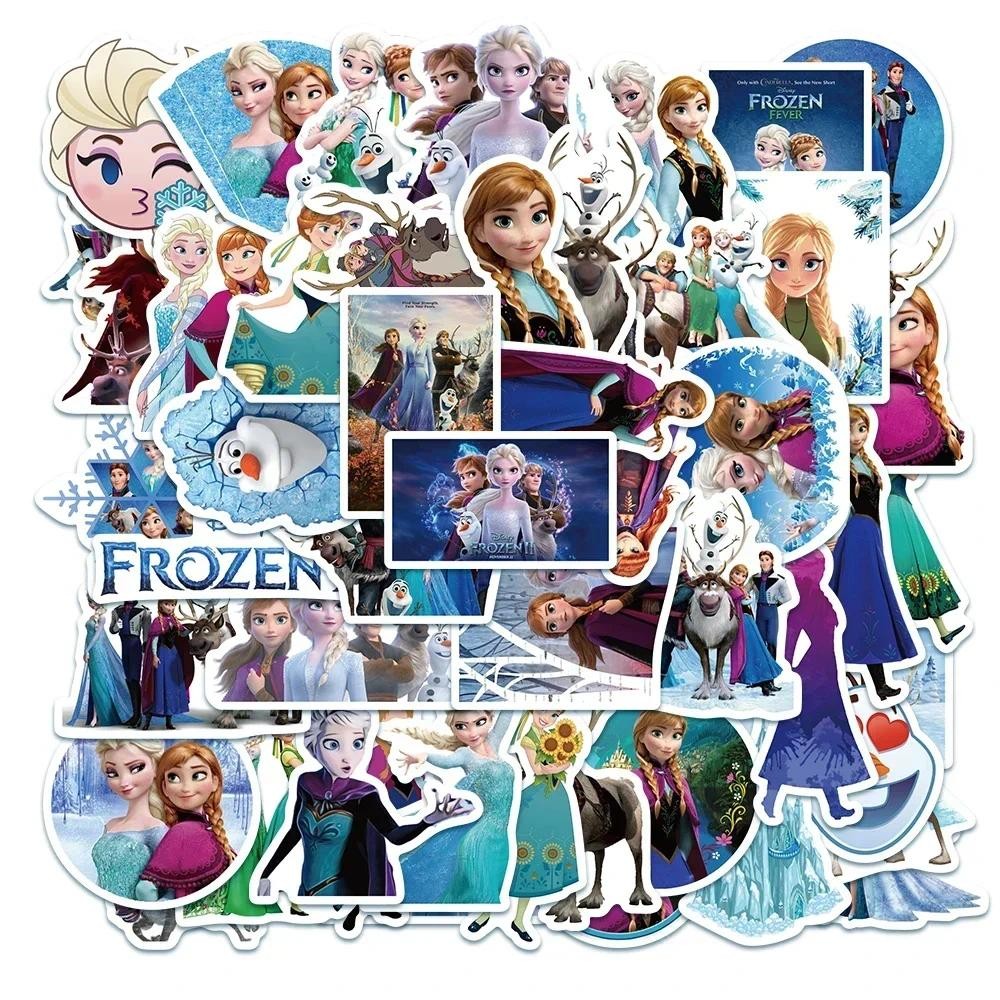 Jual 50pcs Disney Anime Frozen Stickers Kawaii Princess Elsa Graffiti ...