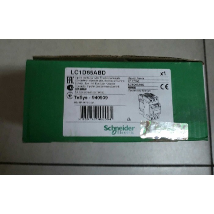 Jual SCHNEIDER KONTAKTOR 80A 3P 24VDC LC1D65ABD | Shopee Indonesia