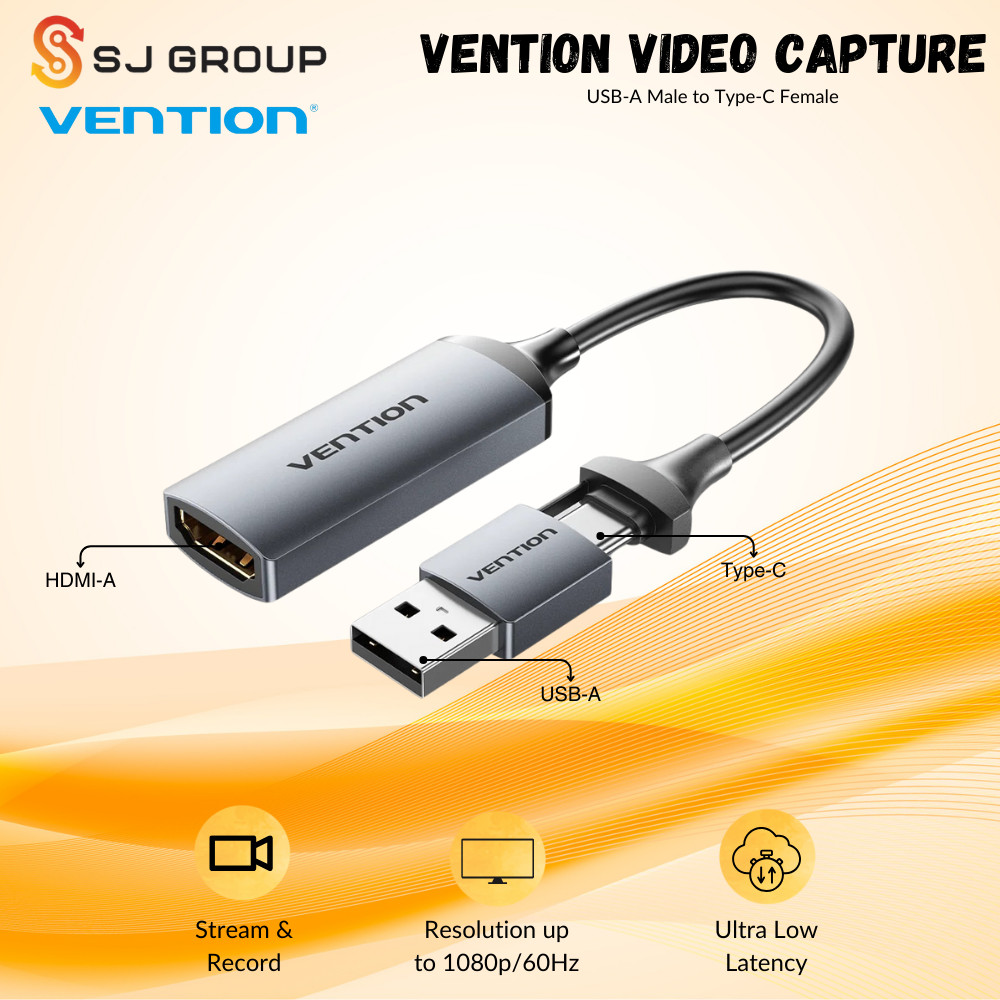 Jual Vention HDMI Video Capture Card USB-A/Type C to HDMI Converter ...