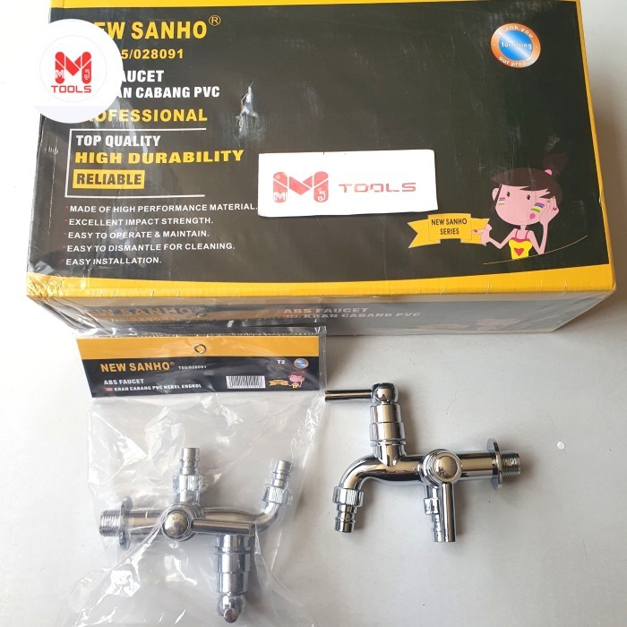 Jual Kran Cabang Pvc New SANHO - SANHO Keran Pvc Cabang - Kran Shower ...
