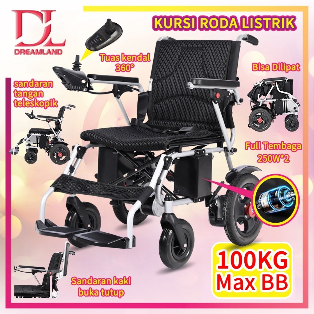 Jual SPESIAL PROMO 70% Kursi Roda Elektrik Bisa Lipat Full Otomatis ...