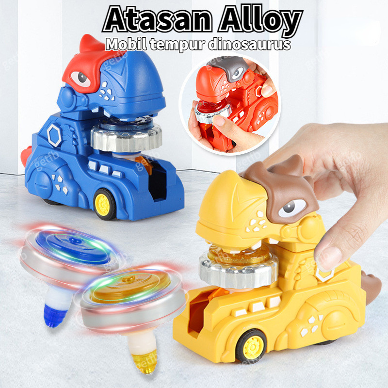 Jual Portable Mobil Tempur Dinosaurus Peluncur Gangsing Mainan Anak ...