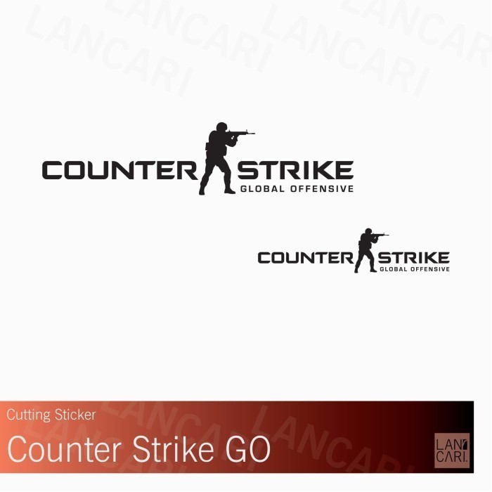 Jual Sticker Counter Strike Global Offensive Games Logo Vinyl cut ...