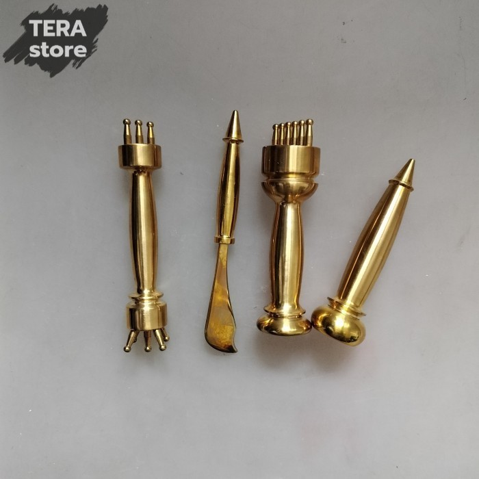 Jual alat terapi pijat tuina chuzhen tembaga set isi 4 | Shopee Indonesia