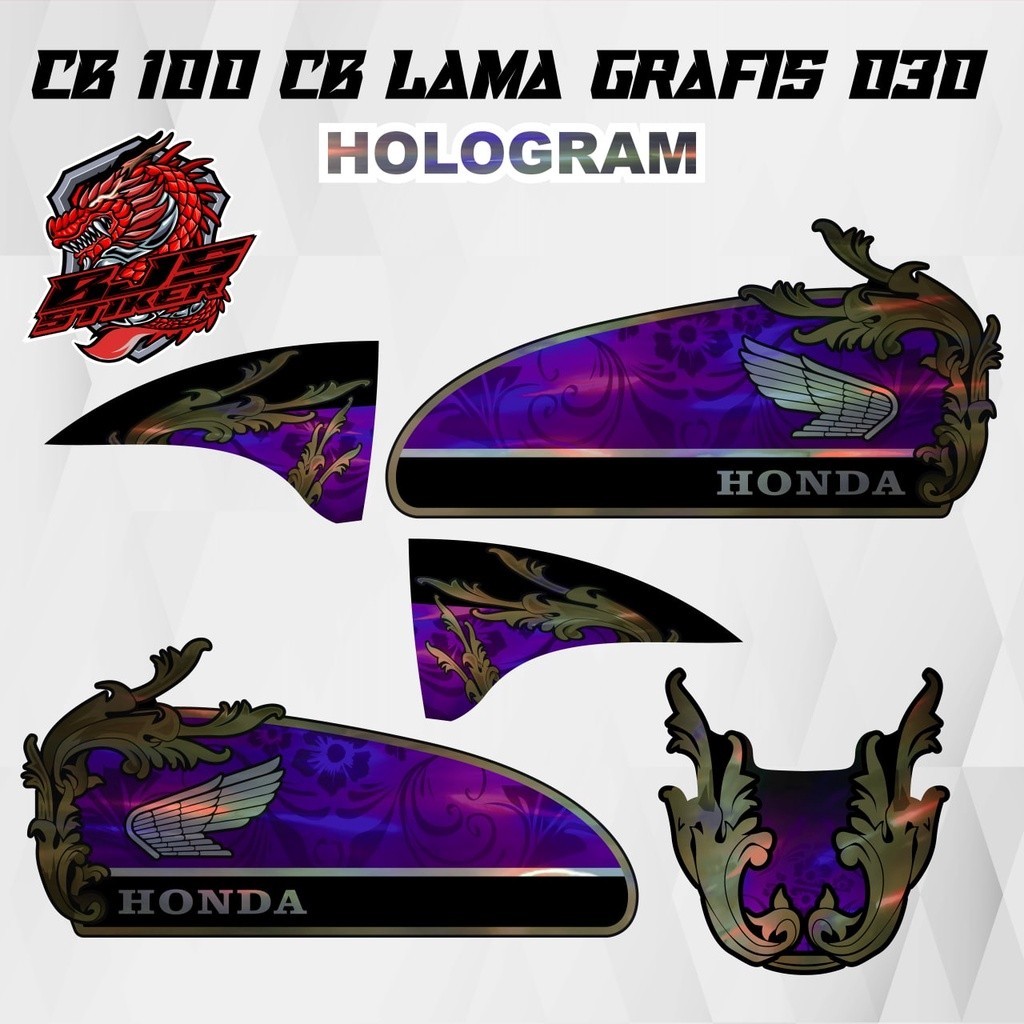 Jual Stiker striping cb 100 - striping sticker stiker polet lis ...