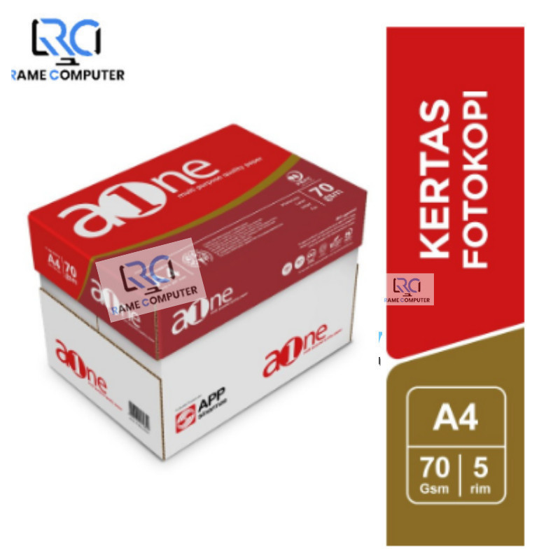 Jual Kertas a4 HVS 70 GSM - 1 Box = 5 Rim Kerasta fotocopy / kertas print | Shopee Indonesia