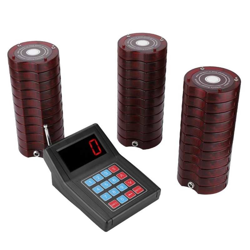 Jual SU-668 Pager Wireless Celling Pager System 30 Receivers for ...