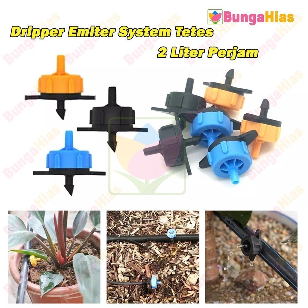 Jual Dripper Emiter 2 L/H PC Drip System Tetes Selang PE Irigasi ...