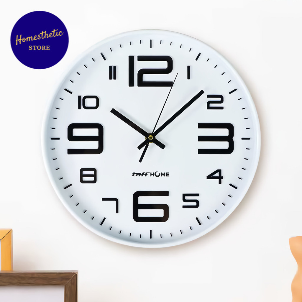 Jual Jam Dinding Bulat Quartz Creative Design Modern Silent Movement 29 ...