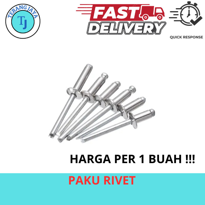 Jual Paku Rivet 3,2mm 4mm 4,8mm (HARGA PER 1 BUAH!!!) | Shopee Indonesia