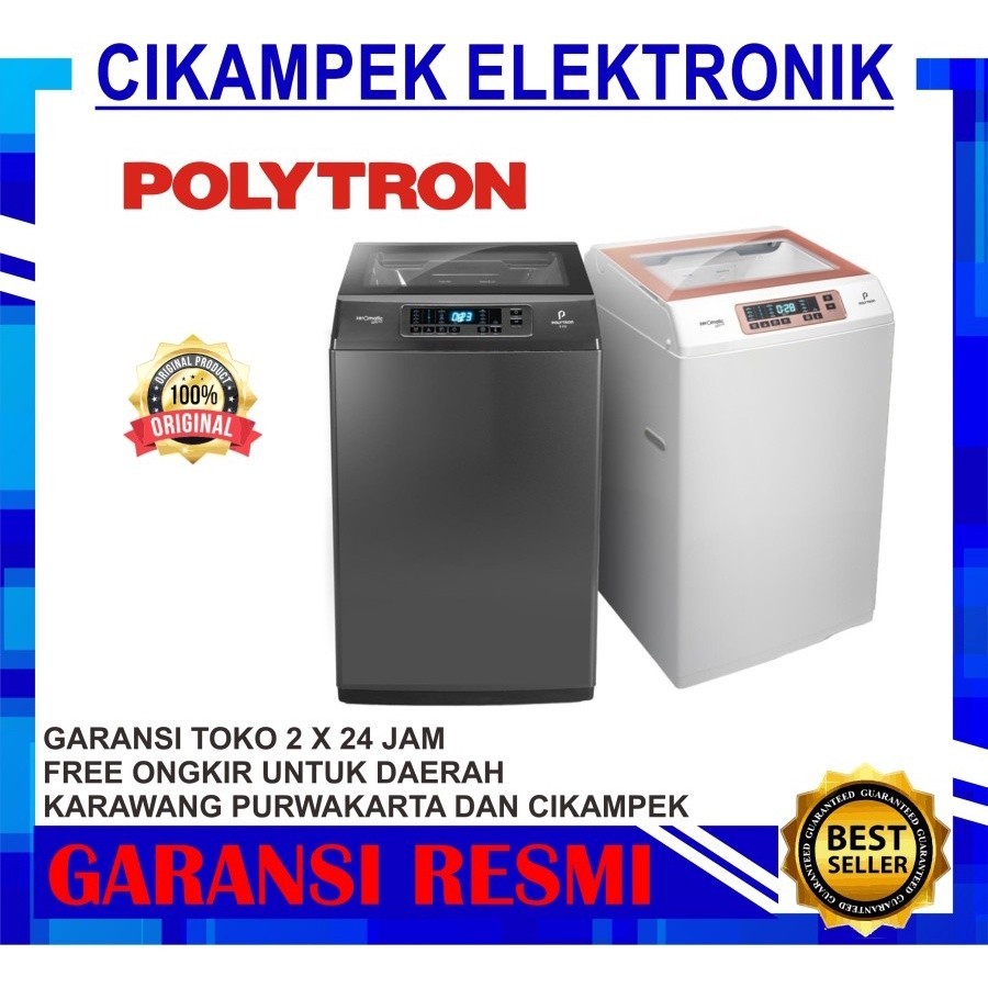 Jual MESIN CUCI 1 TABUNG POLYTRON PAW 9028 TOP LOADING 9 KG ZEROMATIC | Shopee Indonesia