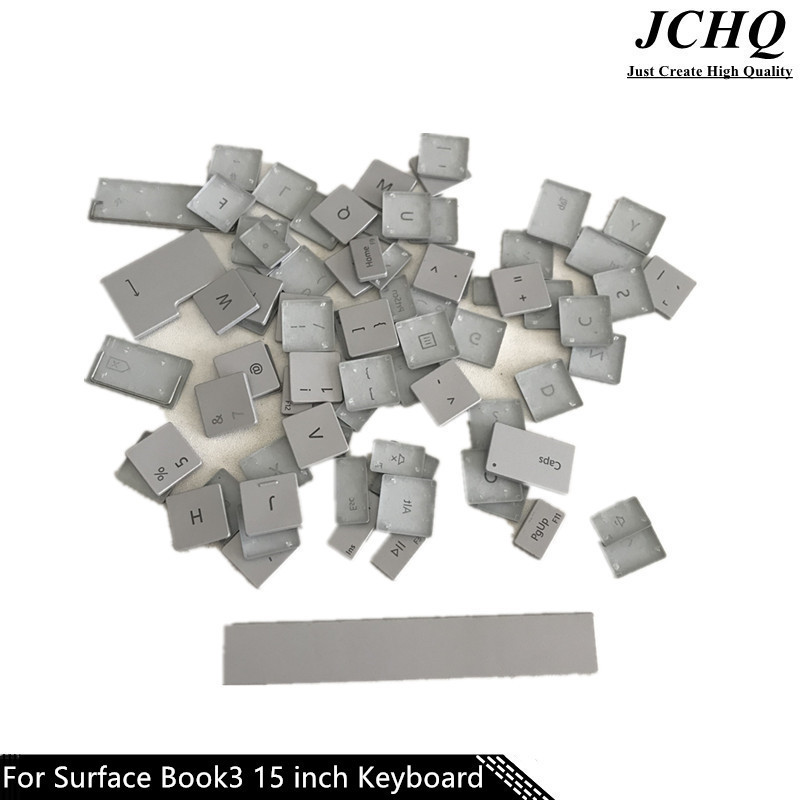 Jual JCHQ Silver Keyboard Replacement US Spain Keycaps for Surface Book ...