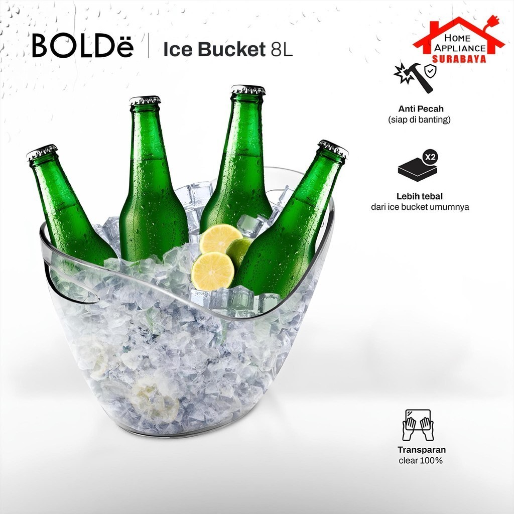 Jual BOLDe Ice Bucket Champagne Beer 8 Liter - Tempat Minuman - Es Batu ...