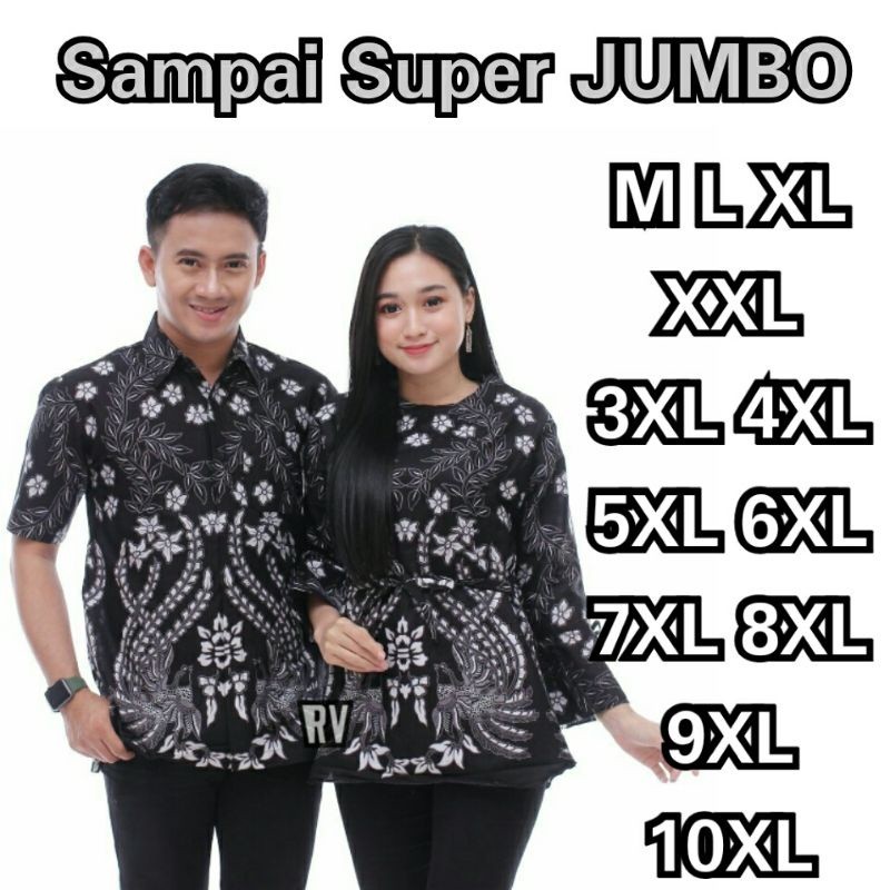 Jual CJA17 Atasan kemeja batik pria SUPER JUMBO BIG SIZE cenderawasihputih murah ukuran M-10XL ...