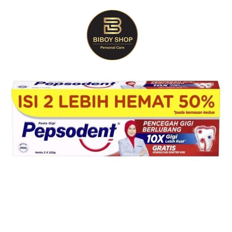 Jual PEPSODENT 225 GRAM ISI 2 PCS - PASTA GIGI PEPSODENT PENCEGAH GIGI ...