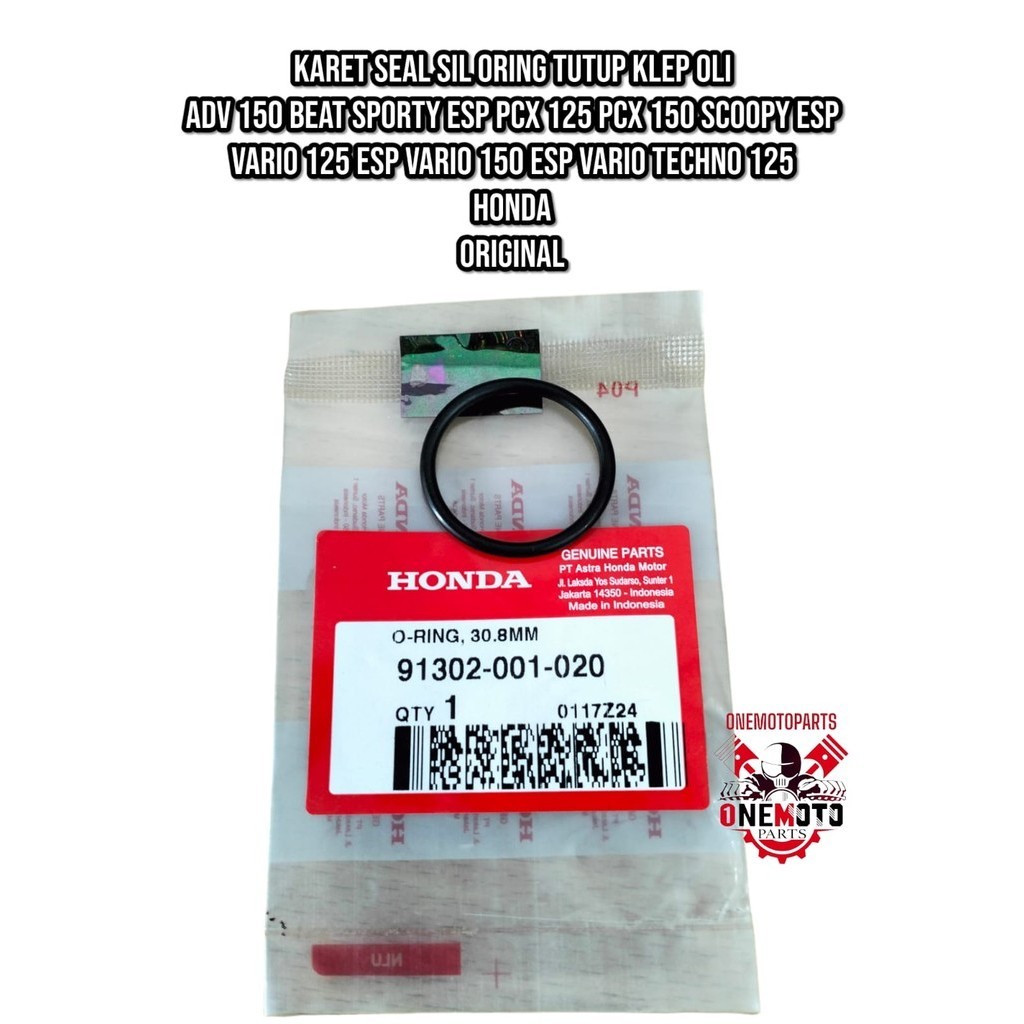 Jual SEAL SIL KARET ORING TUTUP KLEP OLI ADV 150 BEAT PCX SCOOPY ESP VARIO HONDA 91302-001-020 ...