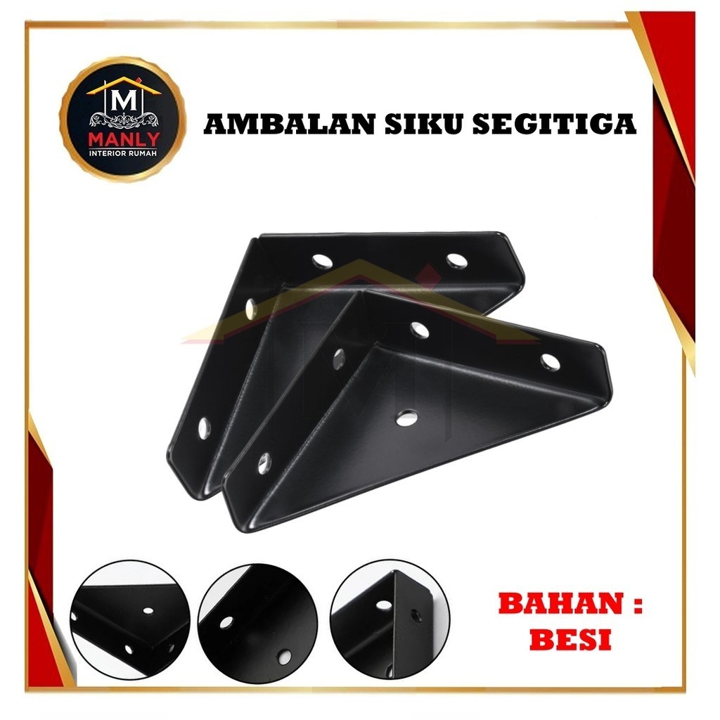 Jual Siku Corner Segitiga Bracket Siku Segitiga Braket Konektor Sudut ...